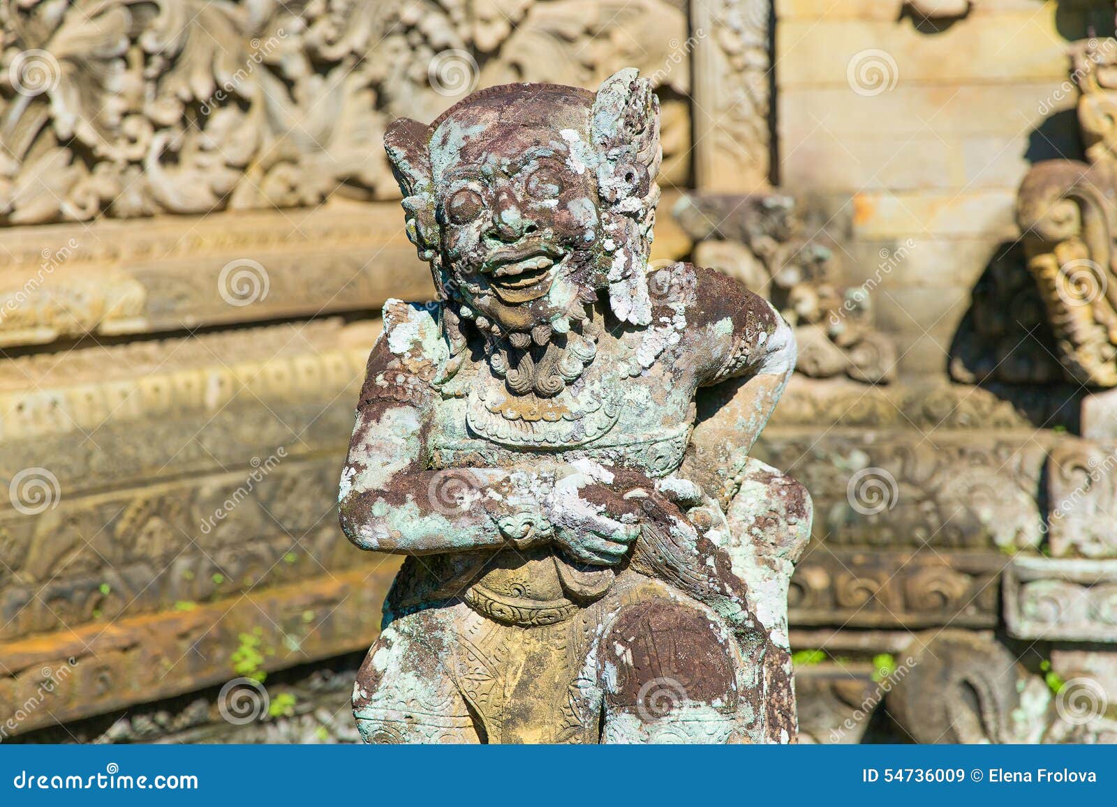 Balinese God Statue in Temple Complex, Bali, Indonesia Stock Image ...