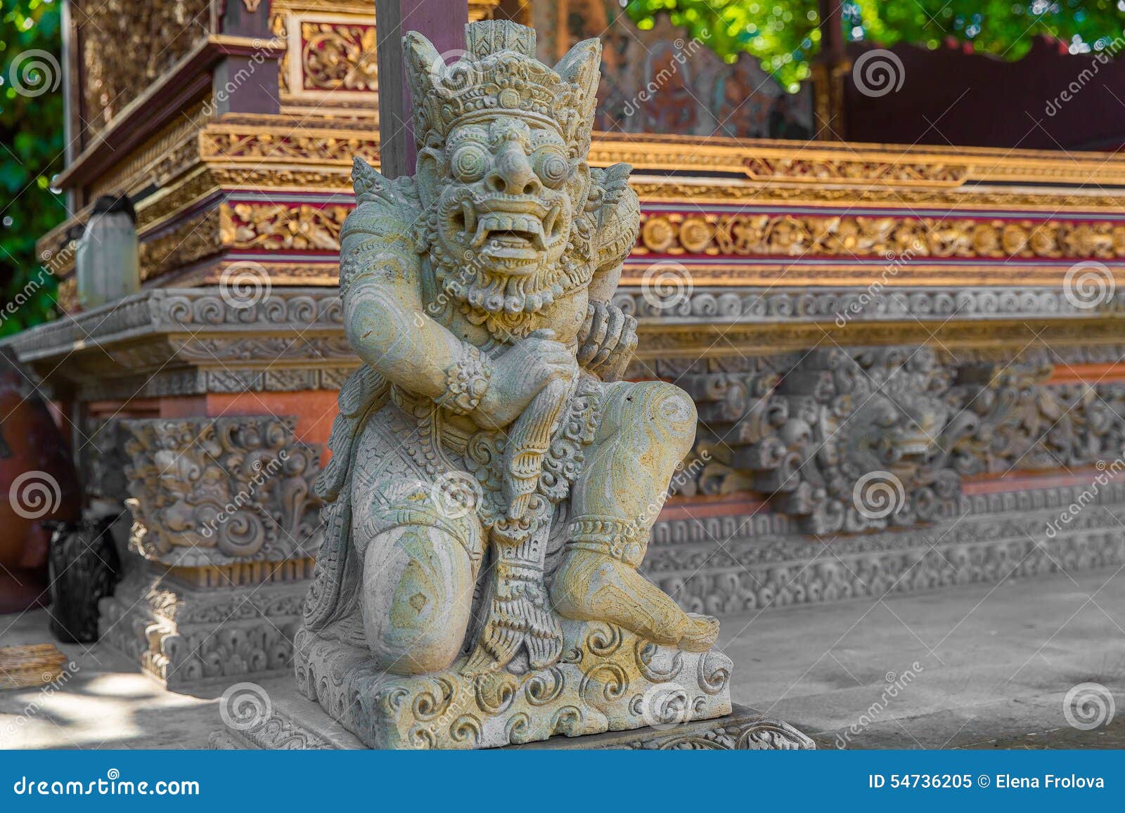 Balinese God Statue in Temple Complex, Bali, Indonesia Stock Image ...