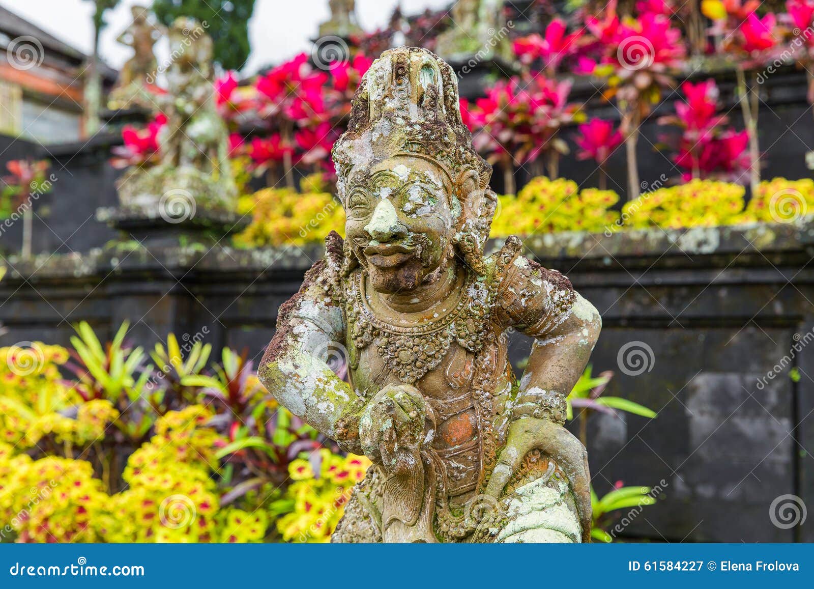 Balinese God Statue in Temple Complex, Bali, Indonesia Stock Image ...