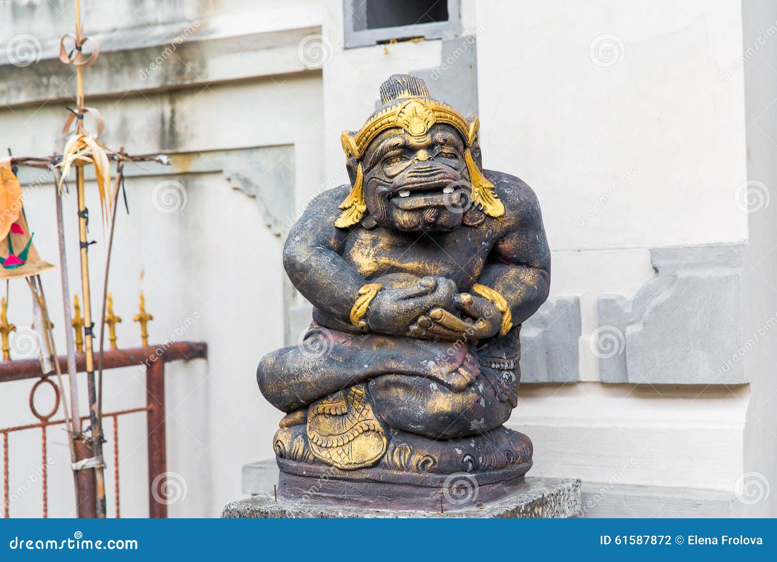 Balinese God Statue in Temple Complex, Bali, Indonesia Stock Photo ...