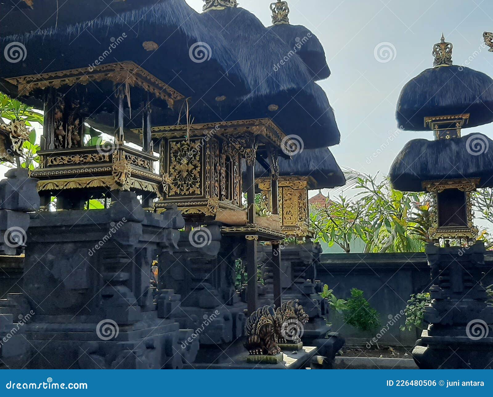 Balinese Hindu Prayer Place Stock Photo - Image of palace, tourism ...