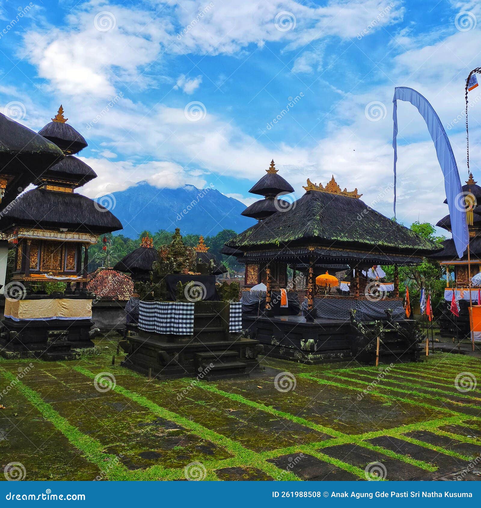 Balinese Hindu Temple in Bali Stock Photo - Image of landscape, temple ...