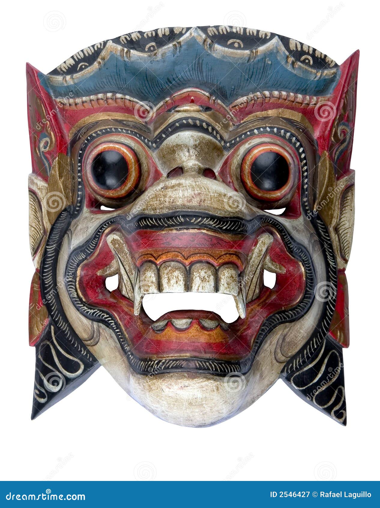 Balinese mask stock image. Image of carving, face, decor - 2546427