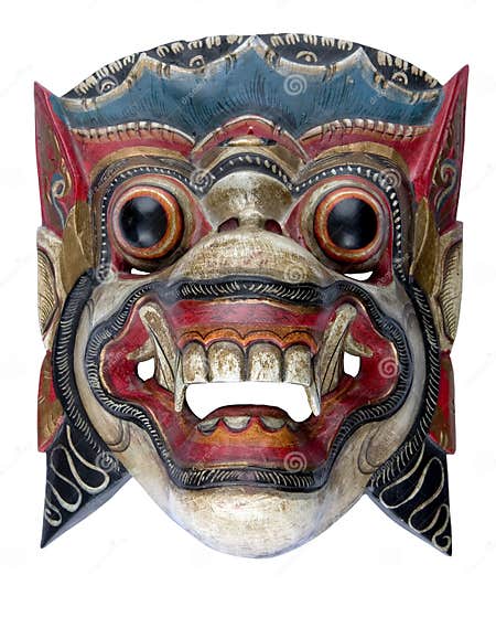 Balinese mask stock image. Image of carving, face, decor - 2546427