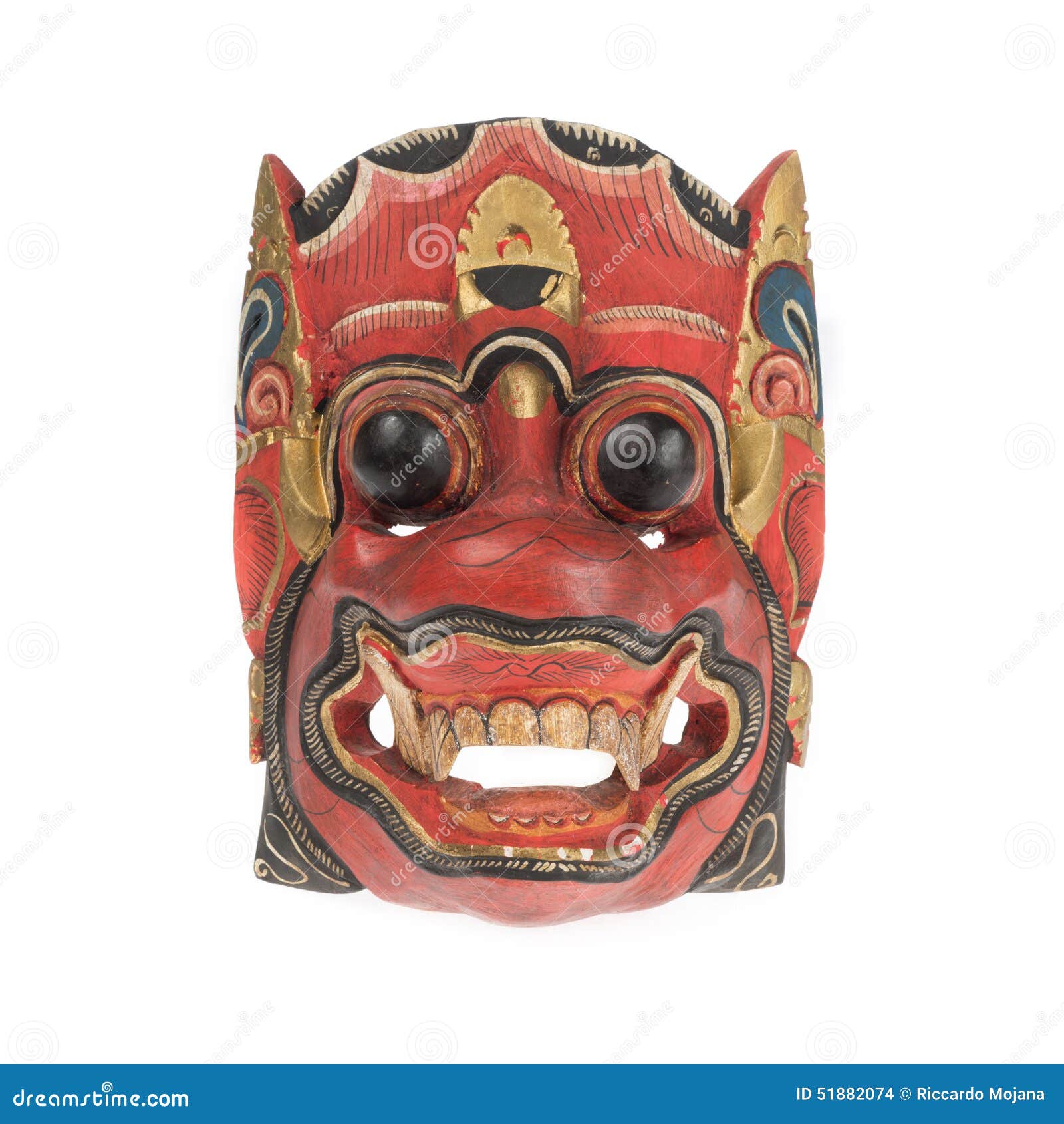 Balinese mask stock photo. Image of asian, carving, bali - 51882074