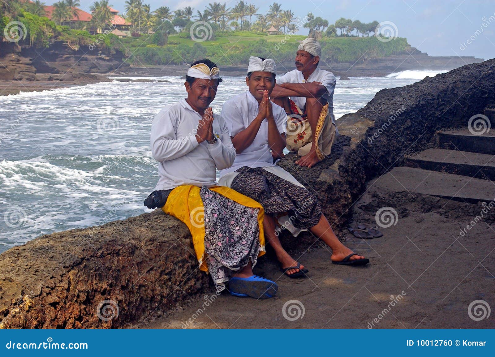 Balinese men by the sea stock photo. Image of picturesque - 10012760