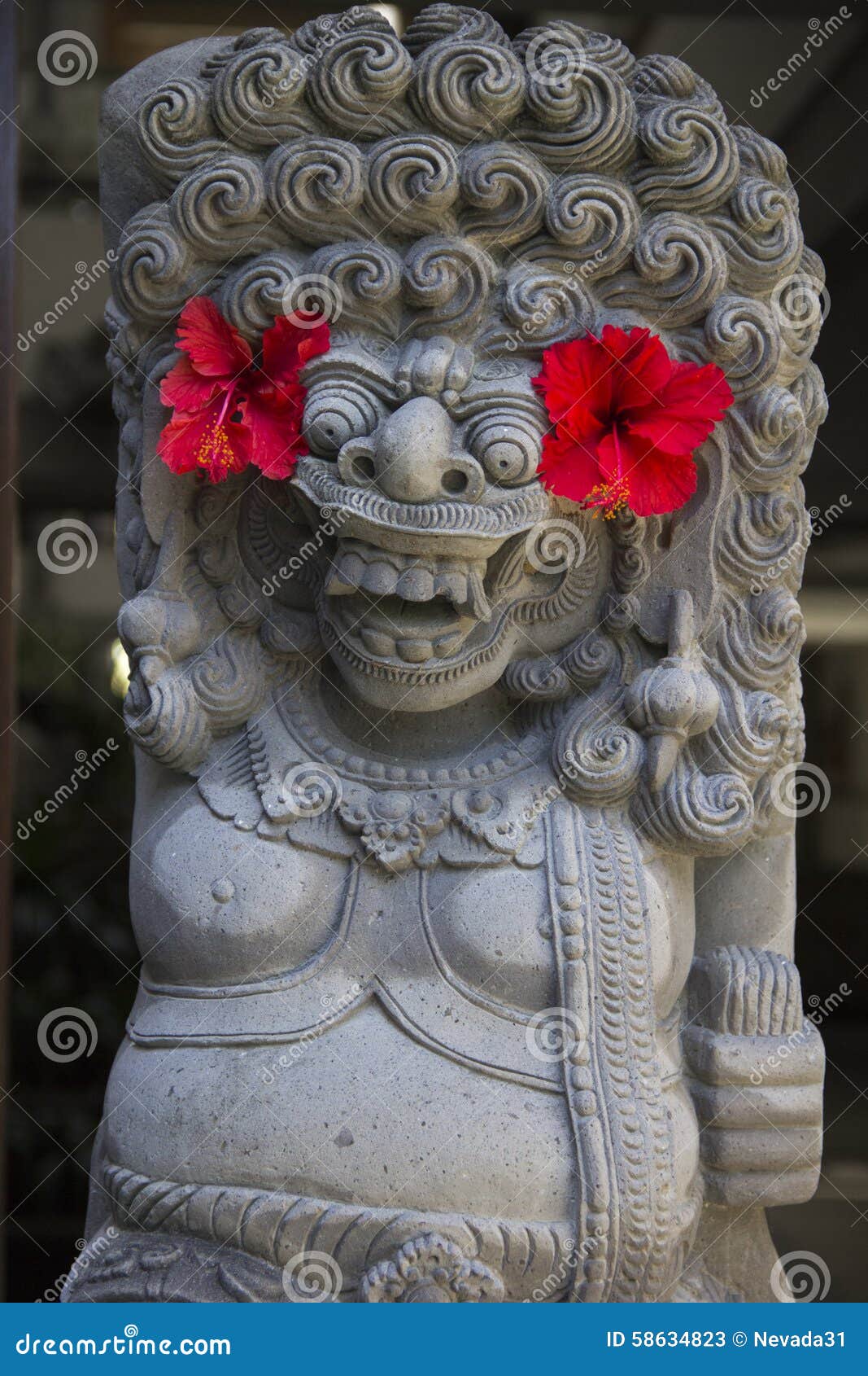 Balinese Sculpture of Demon Stock Image - Image of festival, demon ...