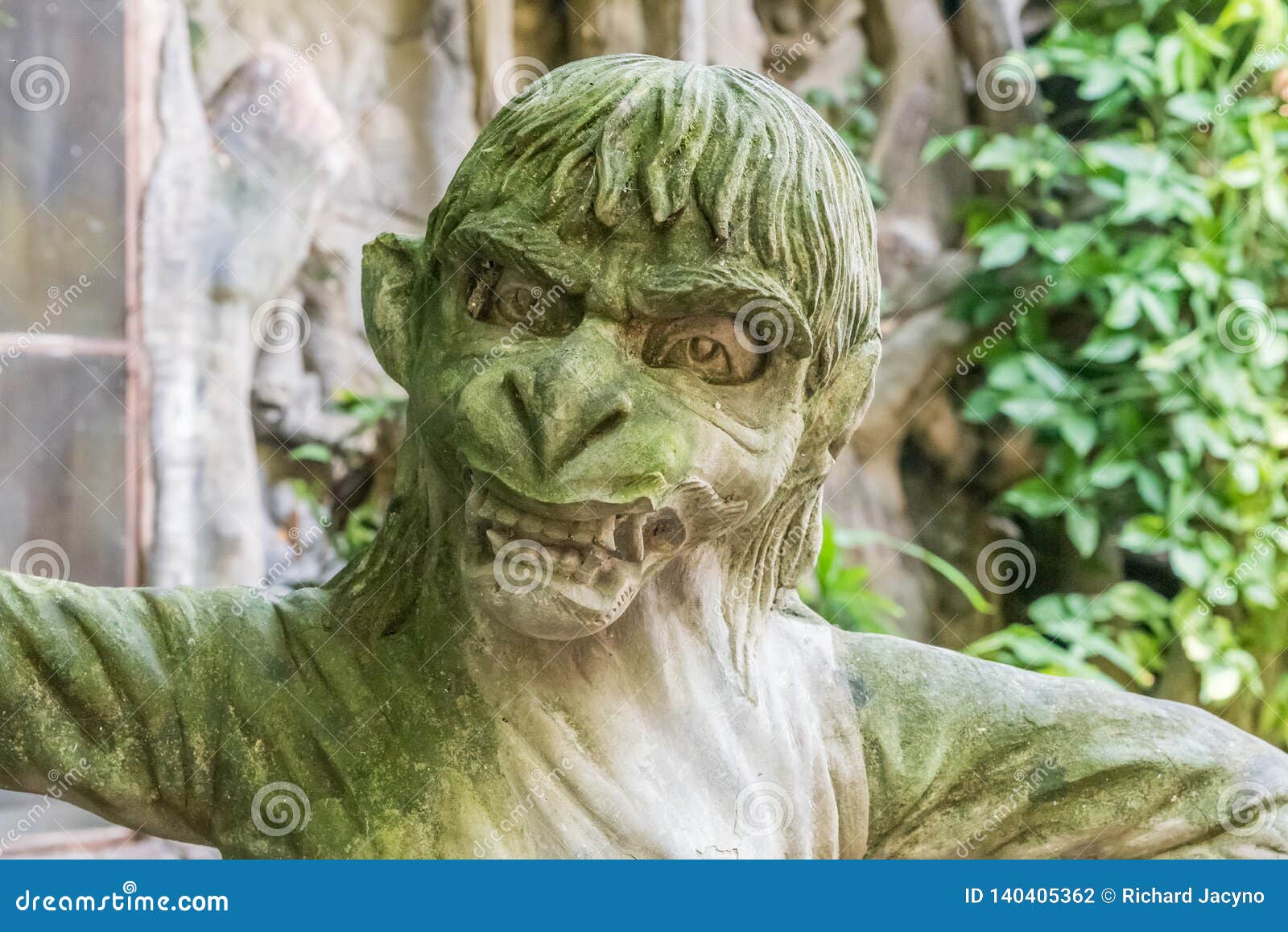 Balinese Statue of a Human-Monkey Mythical Creature Stock Photo - Image ...