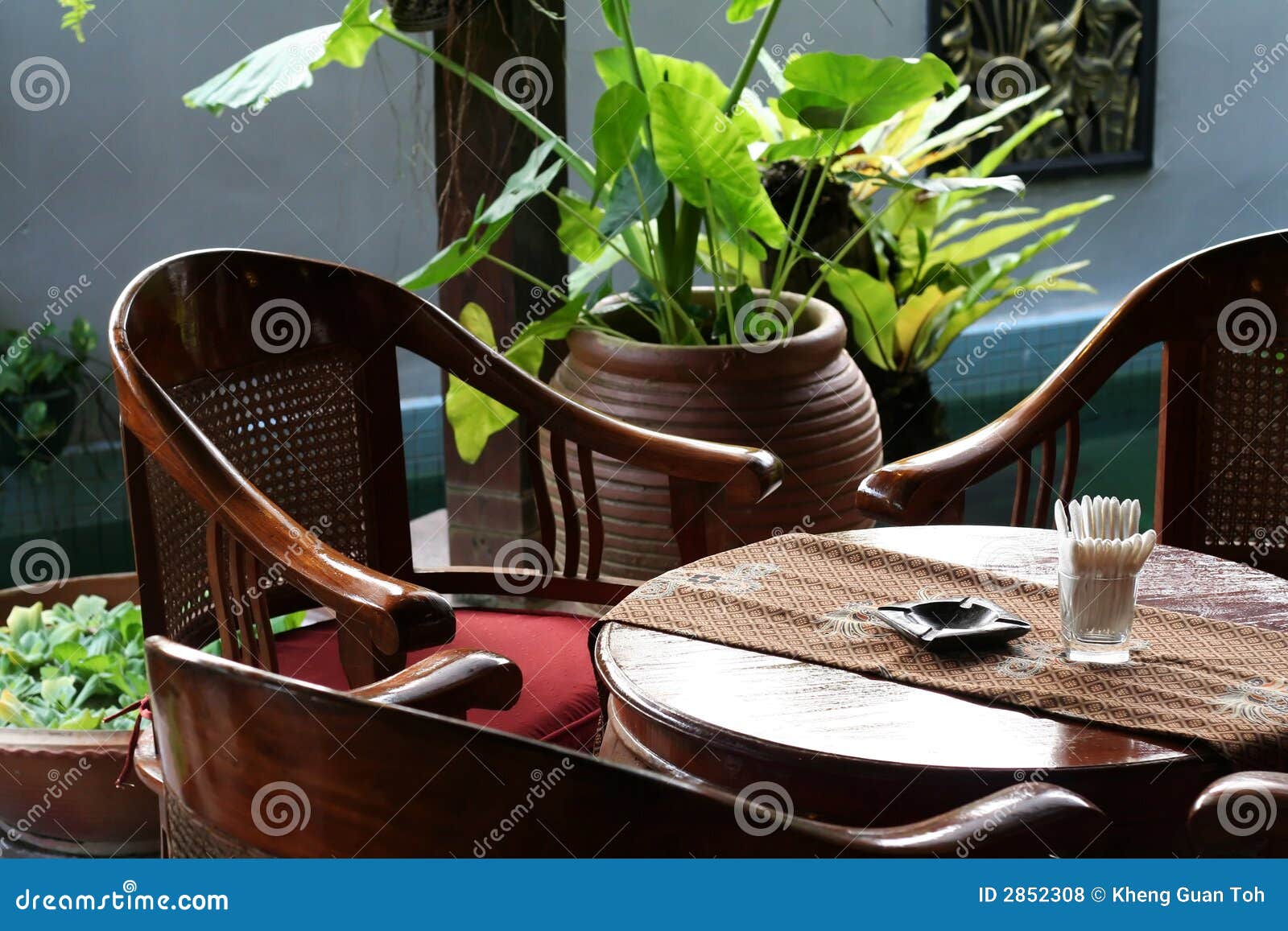 Balinese table stock photo. Image of interior, orient - 2852308
