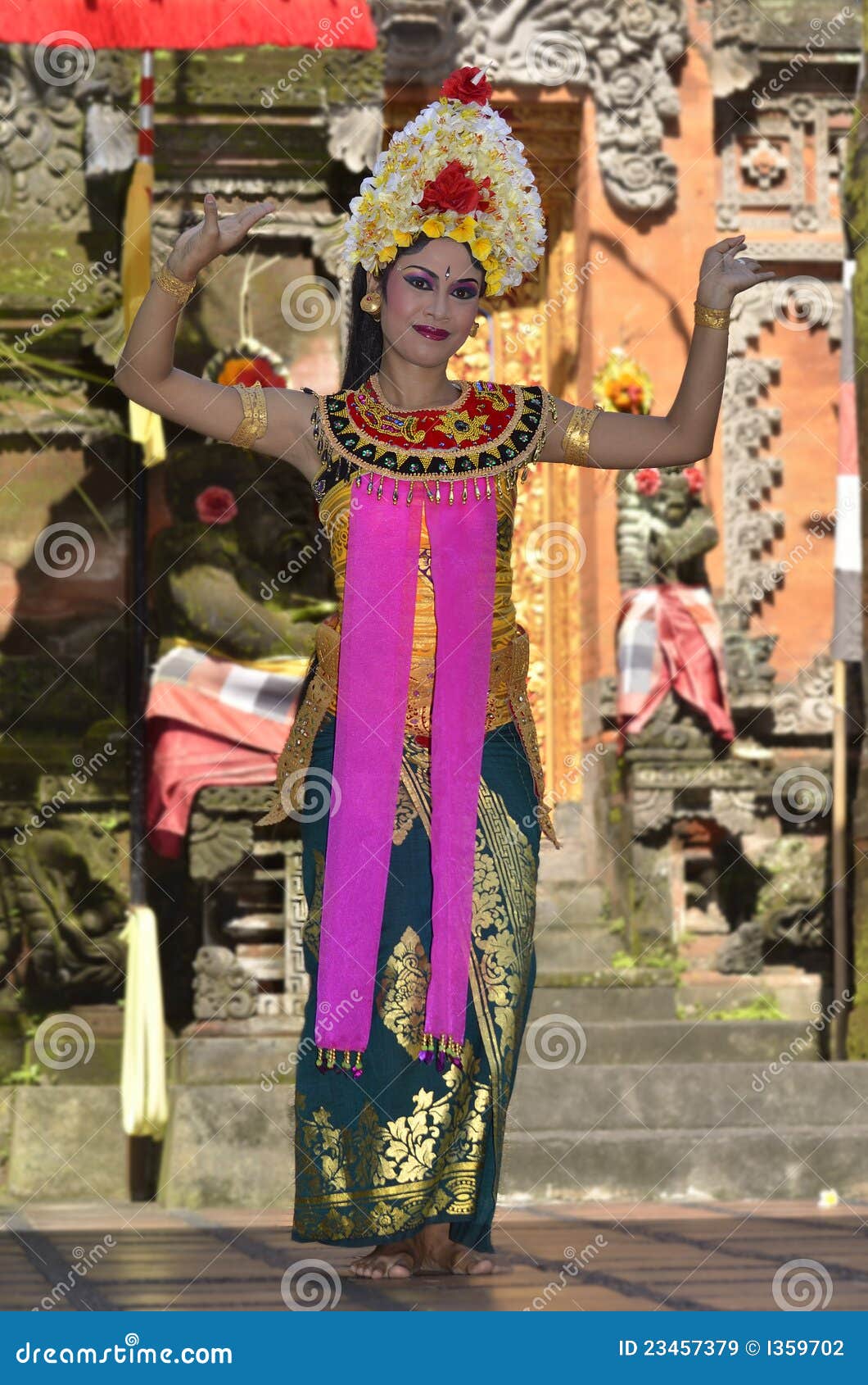 Portrait Of Barong, A Panther-like Creature And Character In The ...