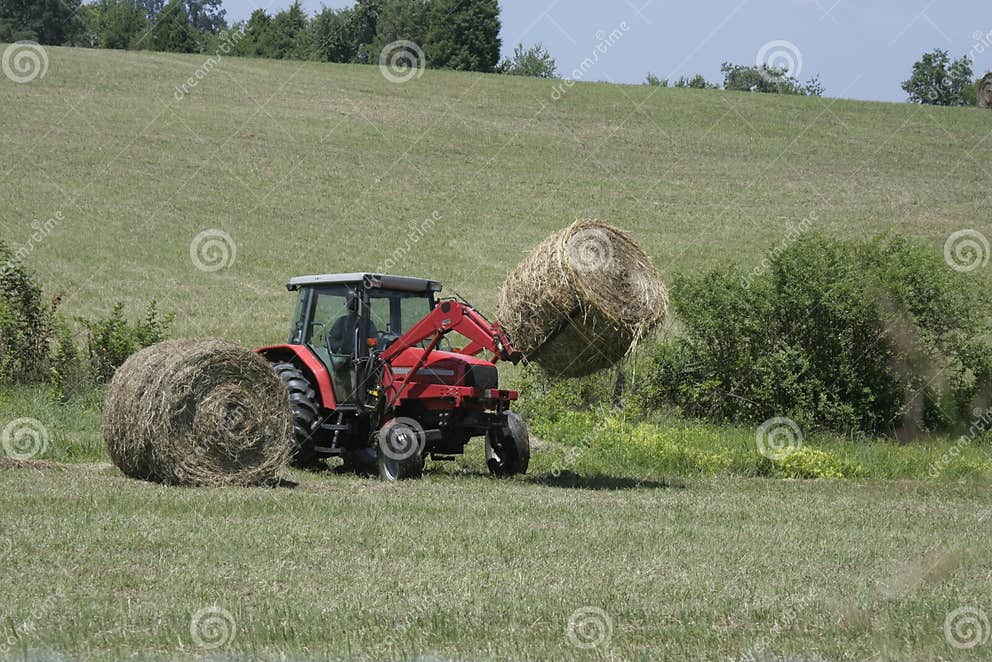 Baling Hay stock image. Image of ation, baling, farming - 23715473