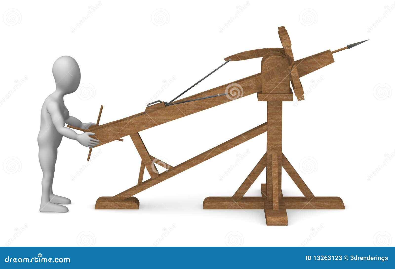 Baliste illustration stock. Illustration du rome, catapulte - 13263123
