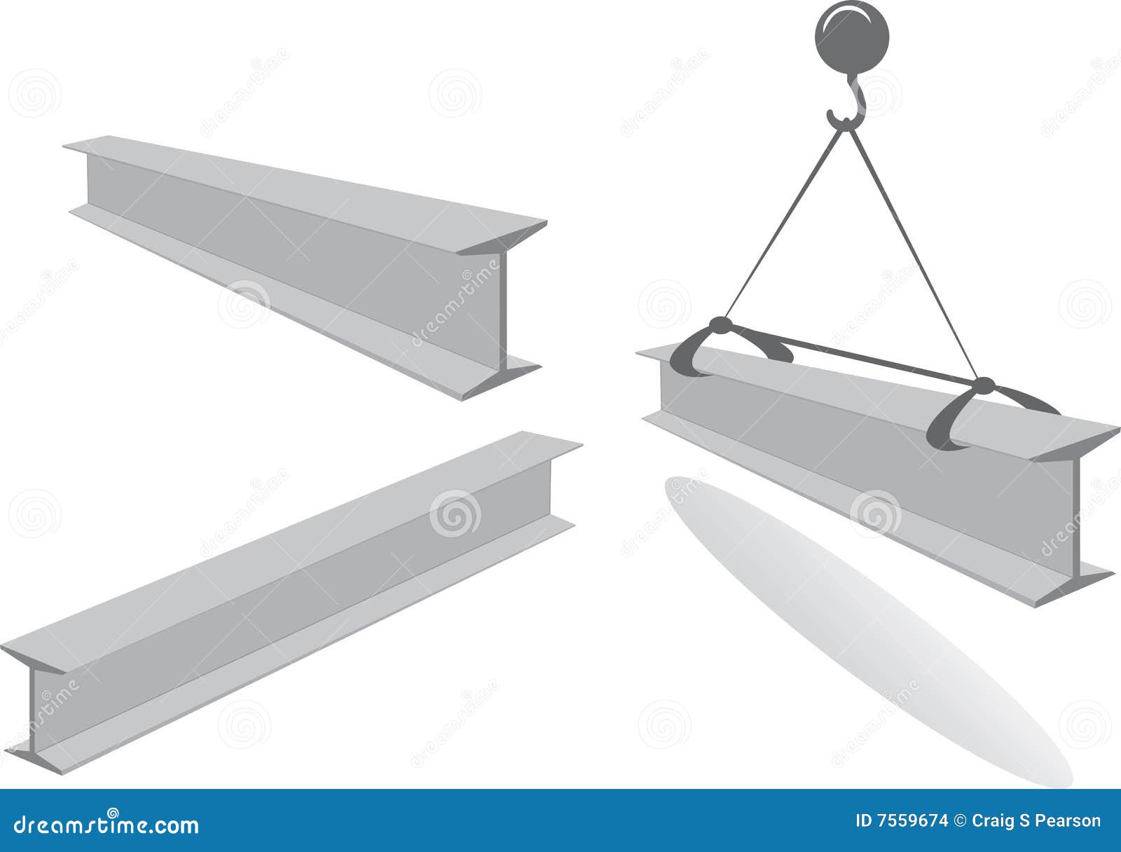 Balk vector illustratie. Illustration of metaal, gebouw - 7559674