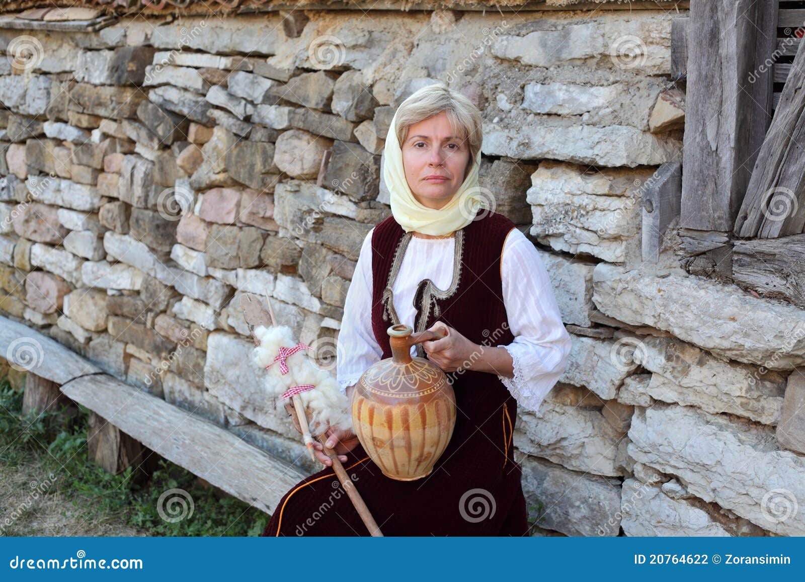 Balkan stock photo. Image of vintage, wall, rural, sitting - 20764622