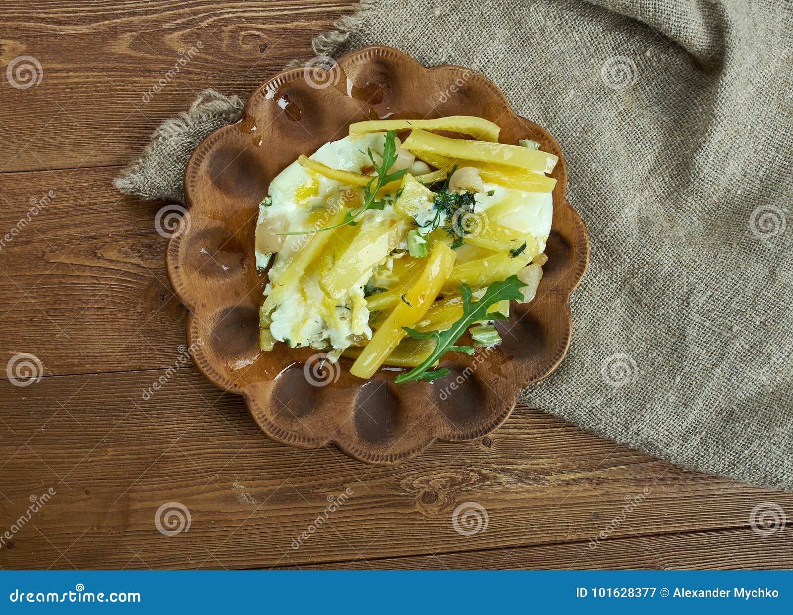 Balkan Breakfast stock image. Image of fried, cooked - 101628377