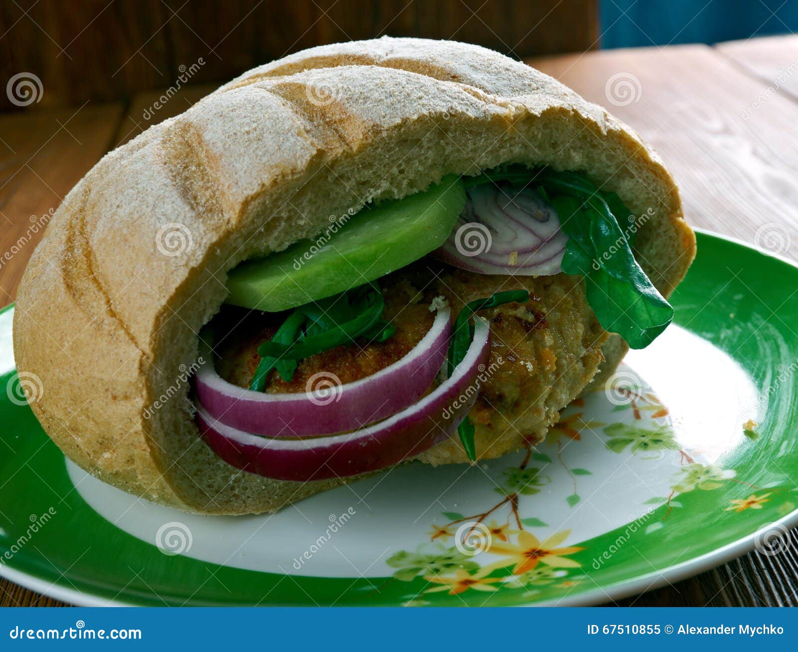 Balkan Burger stock image. Image of specialty, balkan - 67510855