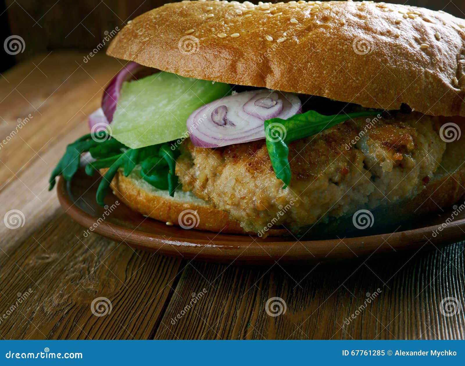Balkan Burger stock image. Image of sandwich, burger - 67761285
