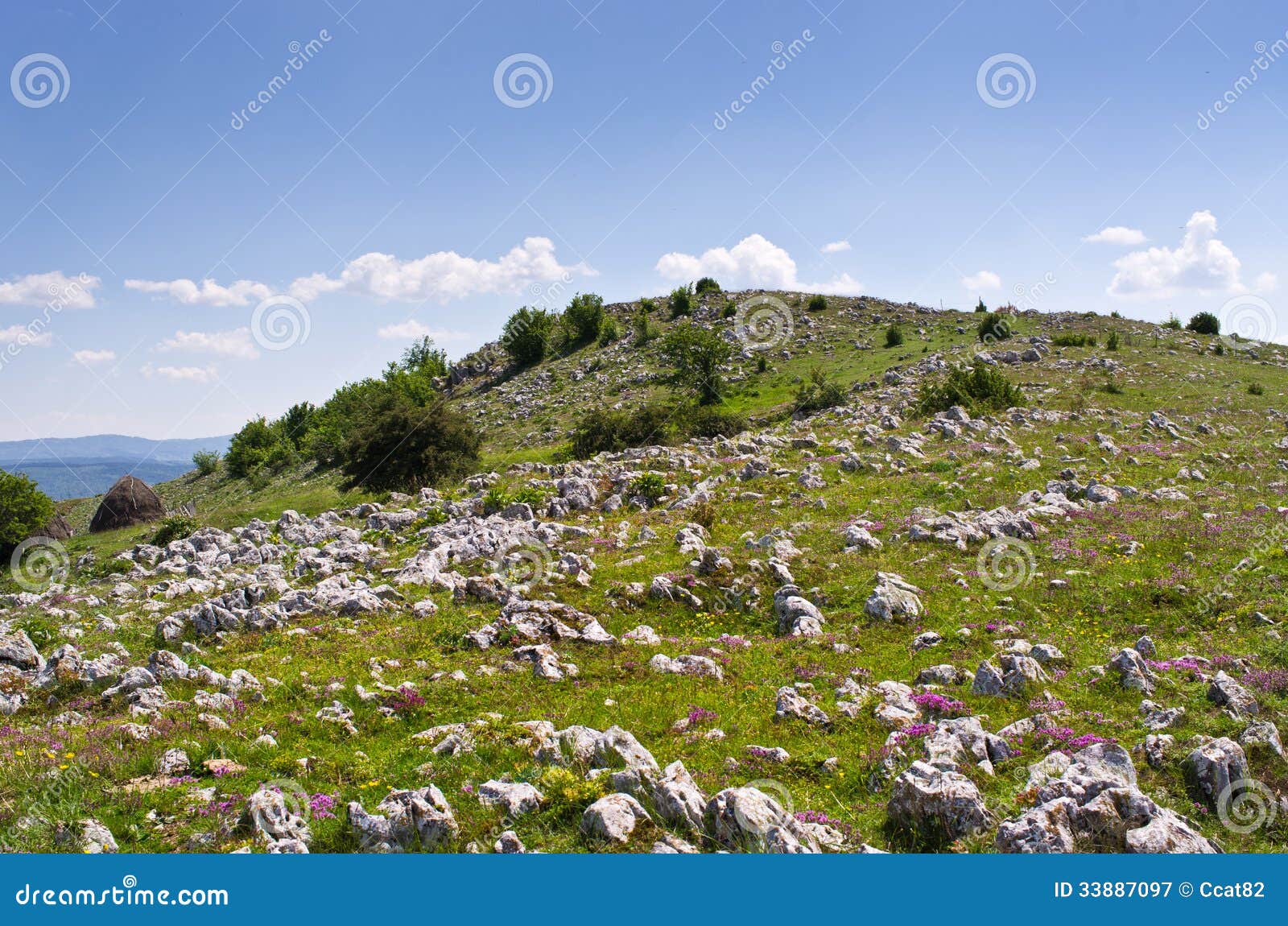 Balkans Hills Covered by Rocks Stock Image - Image of countryside ...