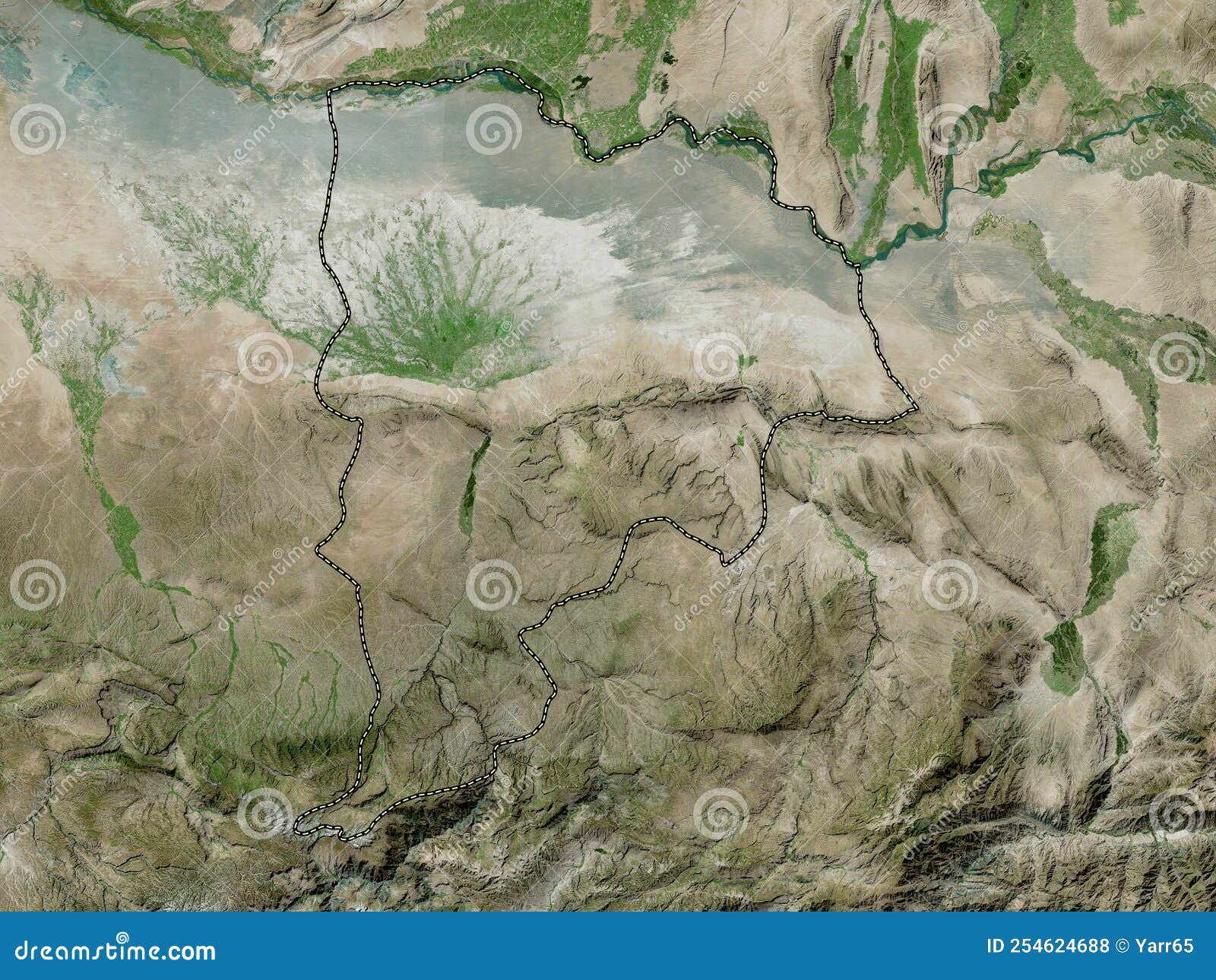 Balkh, Afghanistan. High-res Satellite Stock Illustration ...