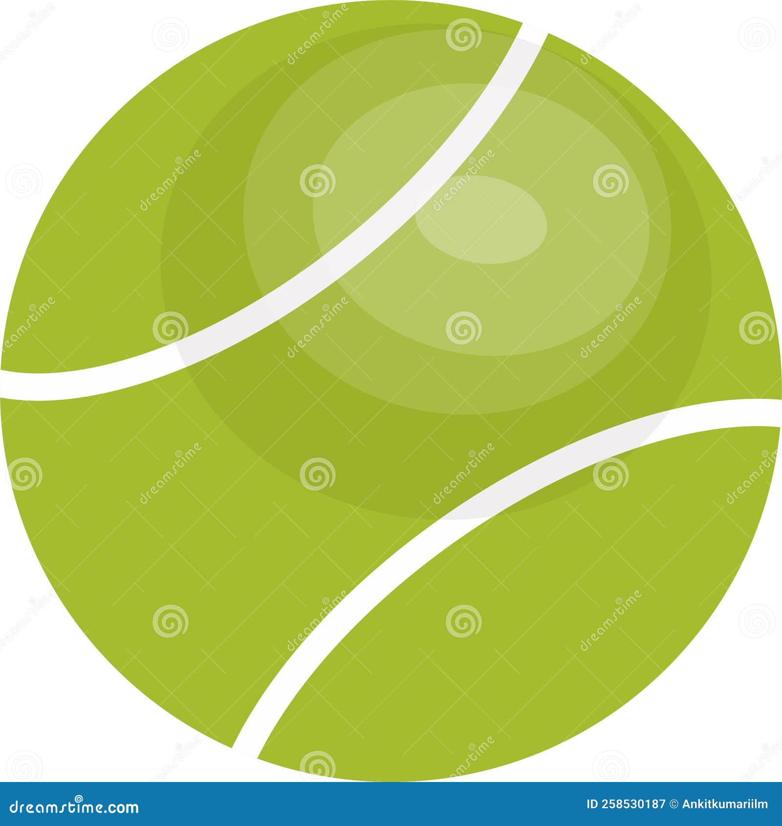 Tennis Ball Vector Illustration Graphical Representation Stock ...