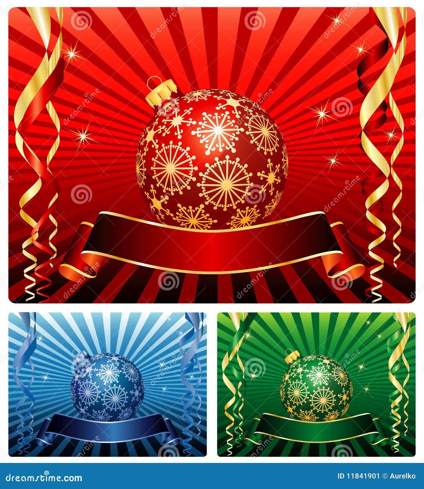 Ball and banner stock vector. Illustration of blank, ornament - 11841901