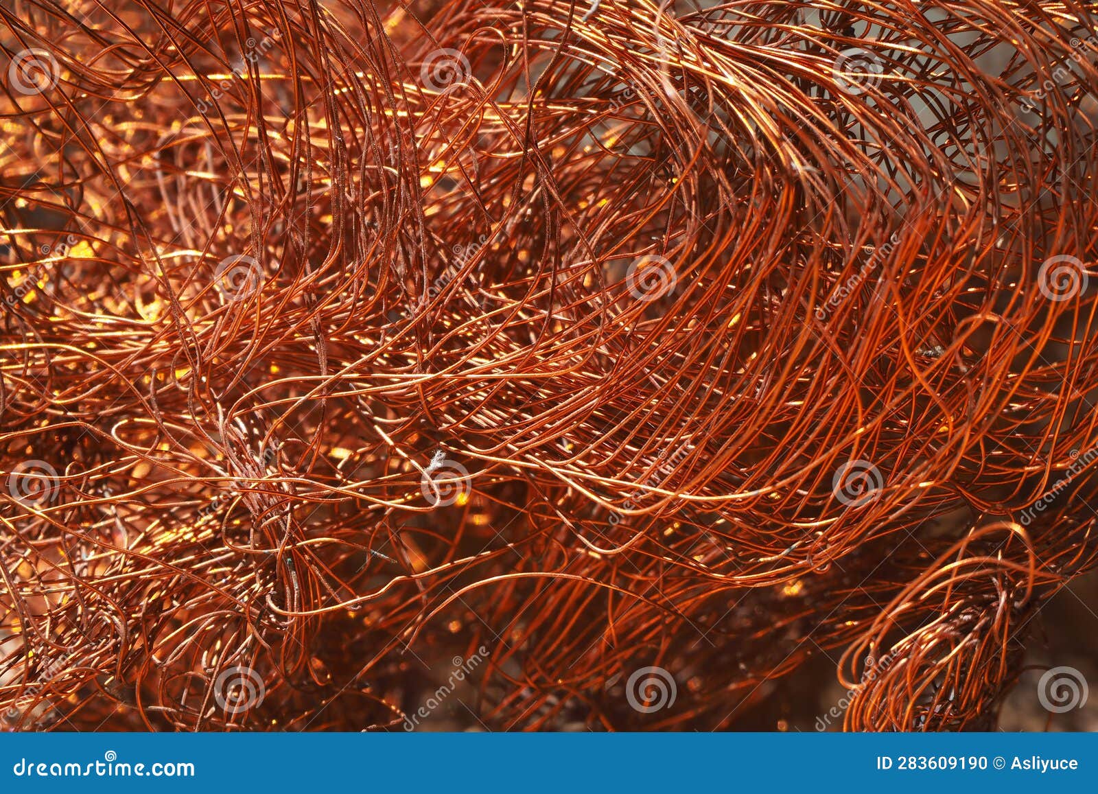 Ball of bare copper wire stock photo. Image of texture - 283609190