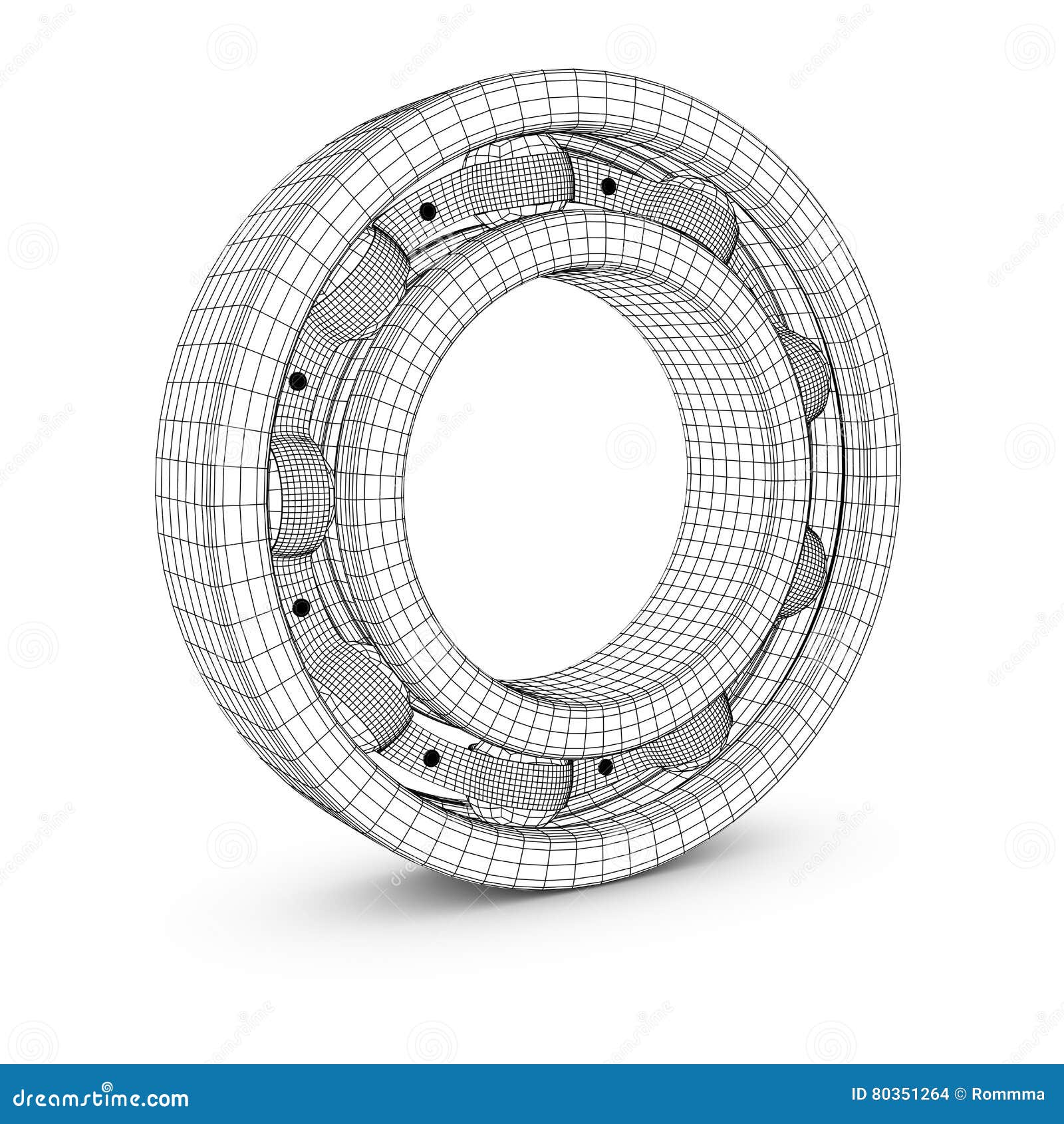Ball bearing in a cut stock illustration. Illustration of bearing ...