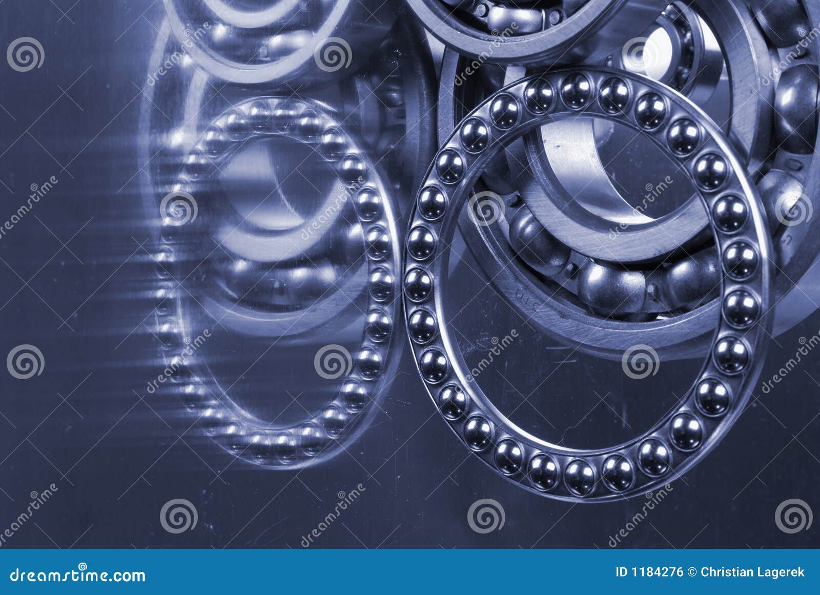 Ball Bearing Behind A Stack Of Two Ball Bearings Royalty-Free Stock ...