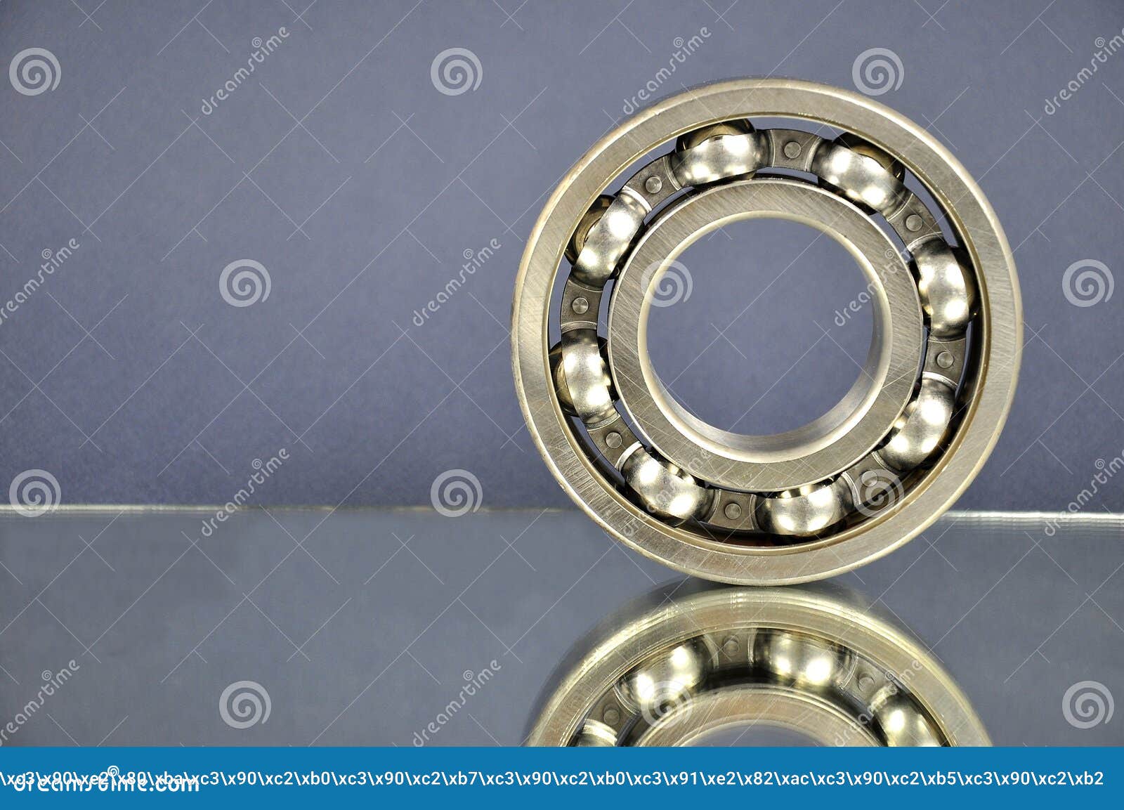Ball Bearing on a Mirror Surface. Stock Image - Image of service ...