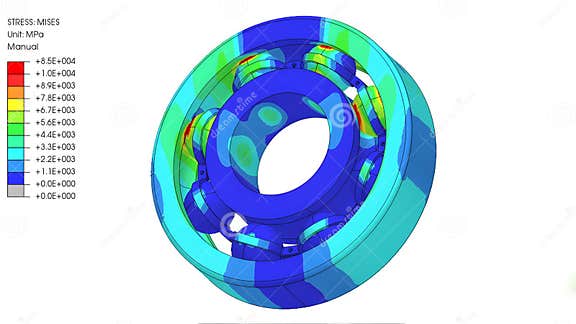 Ball Bearing Stress Analysis Stock Illustration - Illustration of ...