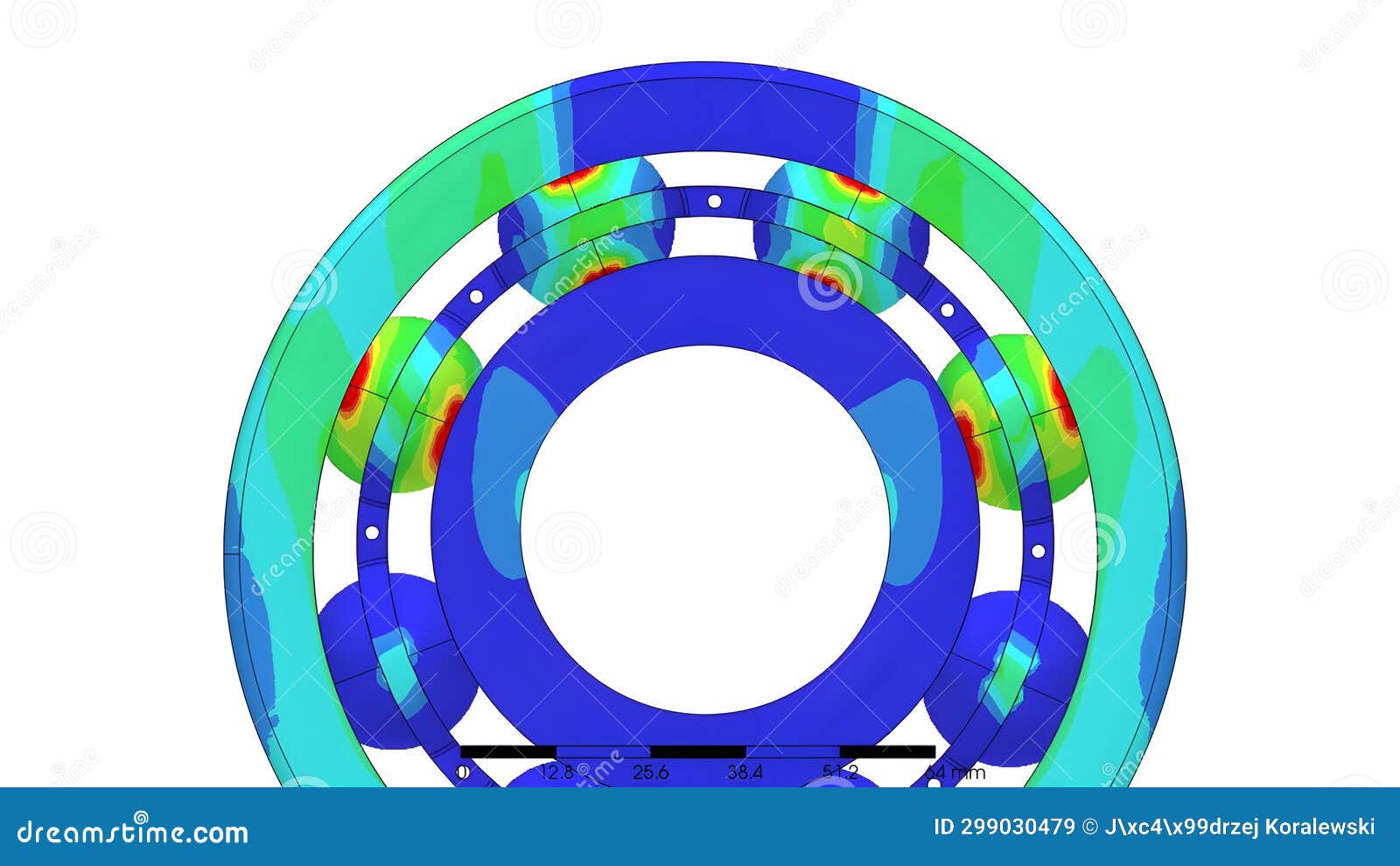 Ball Bearing Finite Element Method Stock Illustration Illustration