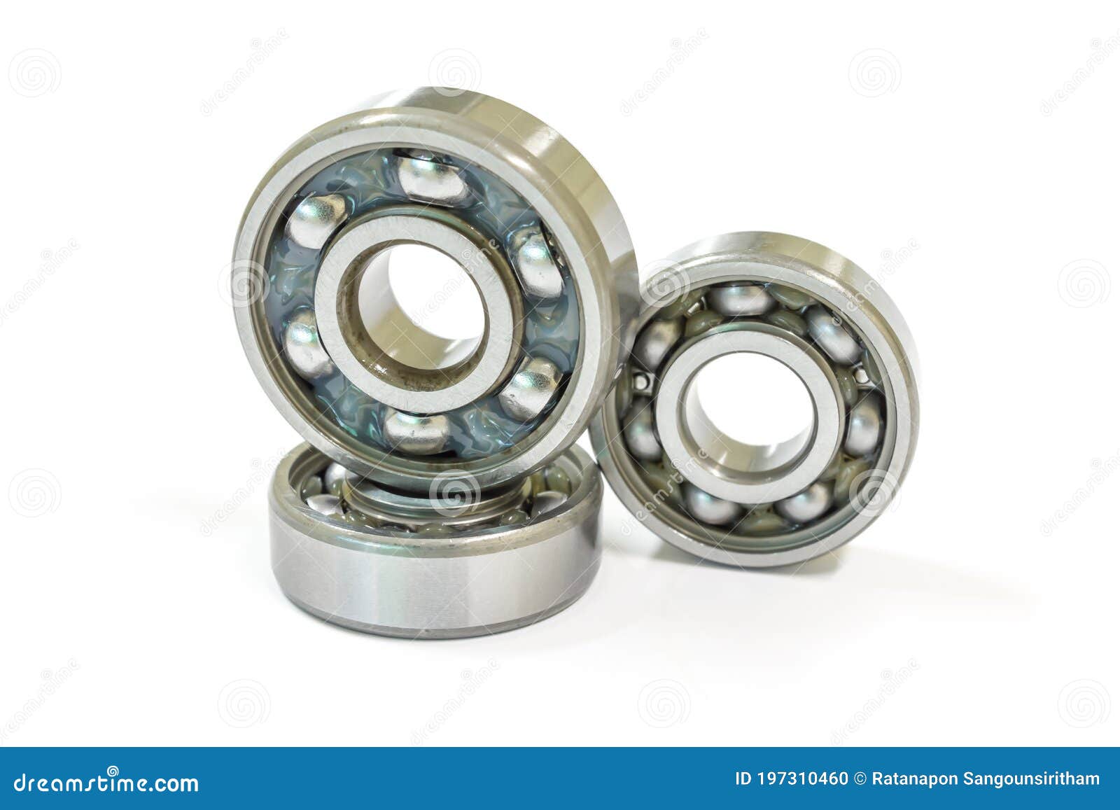 Ball Bearing on a White Background, Motorcycle Bearing Close-up Stock ...
