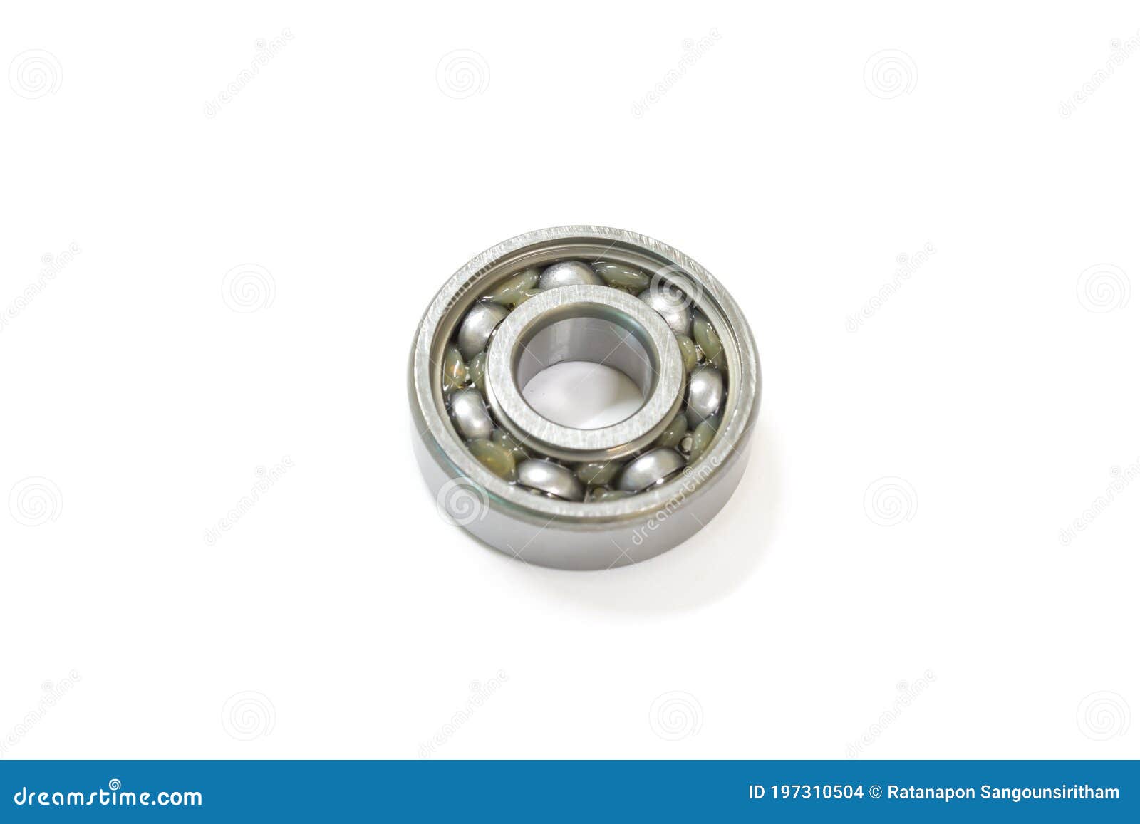 Ball Bearing on a White Background, Motorcycle Bearing Close-up Stock ...