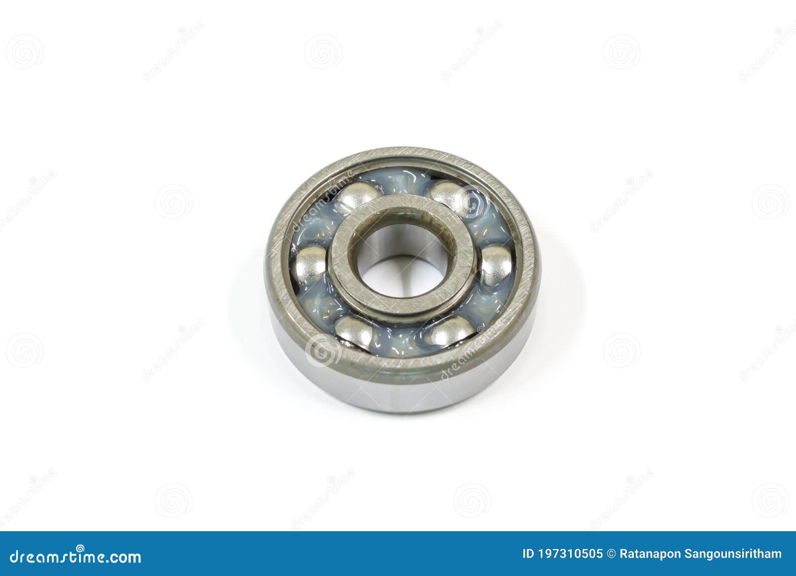 Ball Bearing on a White Background, Motorcycle Bearing Close-up Stock ...