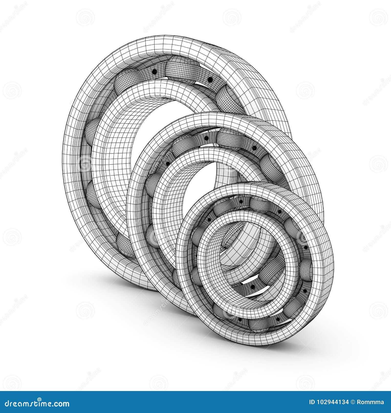 Ball bearings in a cut stock illustration. Illustration of ball - 102944134