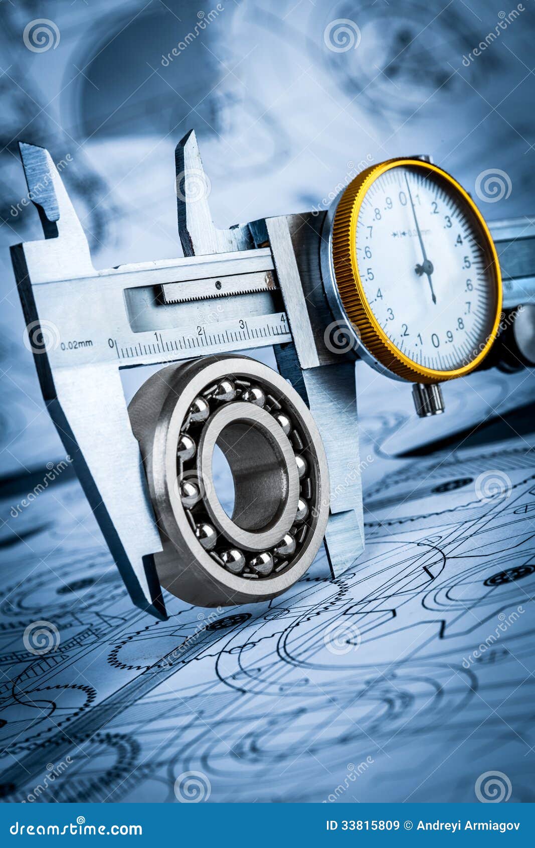 Vernier Caliper Showing Scale Stock Image | CartoonDealer.com #6611863