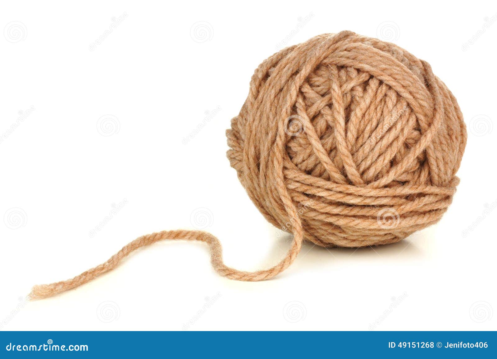 Ball of beige yarn stock photo. Image of beige, closeup - 49151268