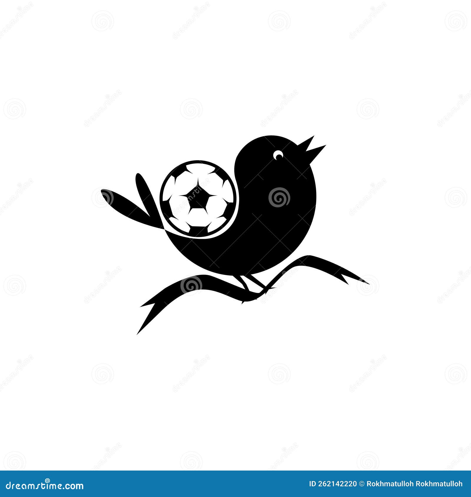 Ball Bird Logo Vector Abstract Illustration Design Stock Vector ...