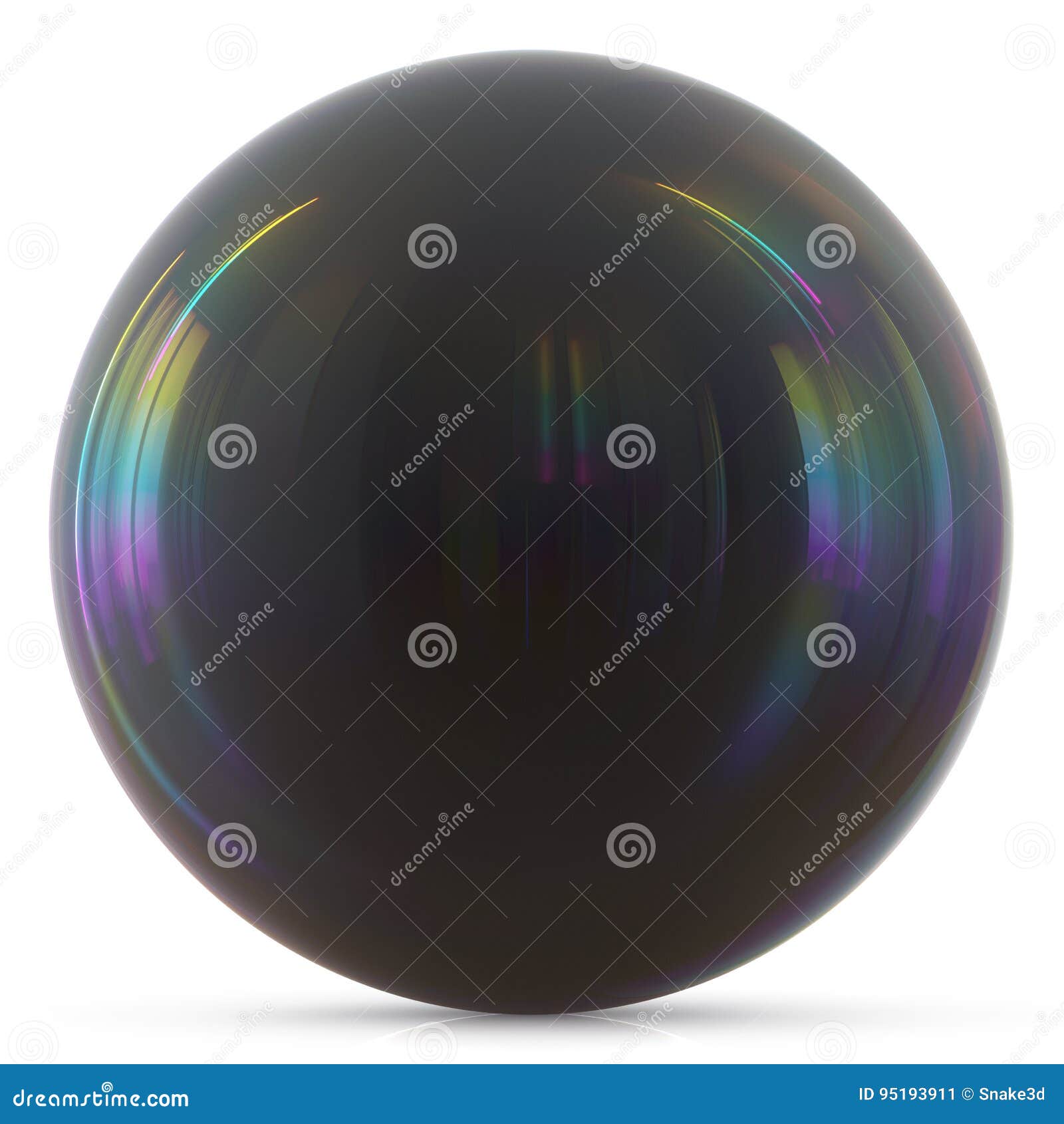 Ball Black Sphere Round Button Basic Circle Geometric Shape Stock ...