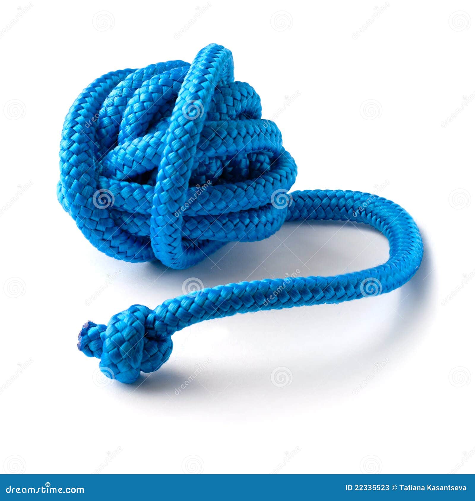 Ball of Blue Gymnastic Rope Stock Image - Image of clew, knot: 22335523