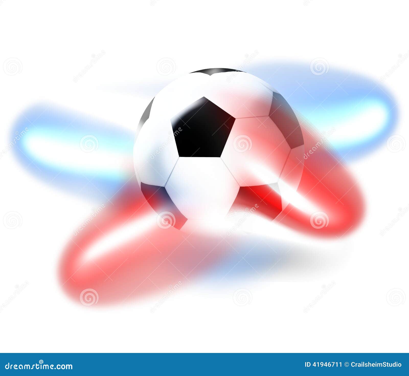 Ball blue and red lights stock illustration. Illustration of sign ...
