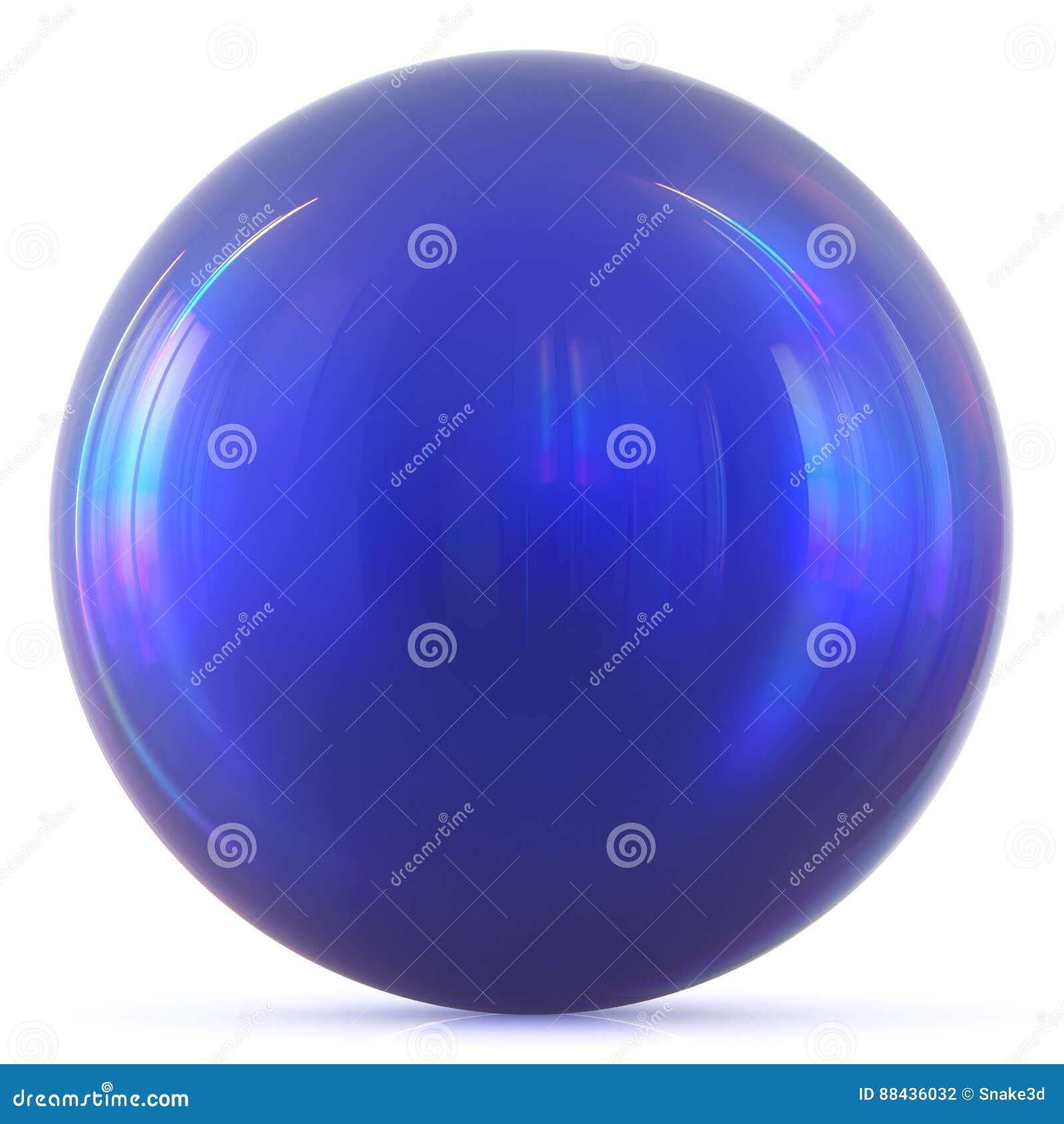 Ball Blue Sphere Round Button Basic Circle Geometric Shape Stock ...