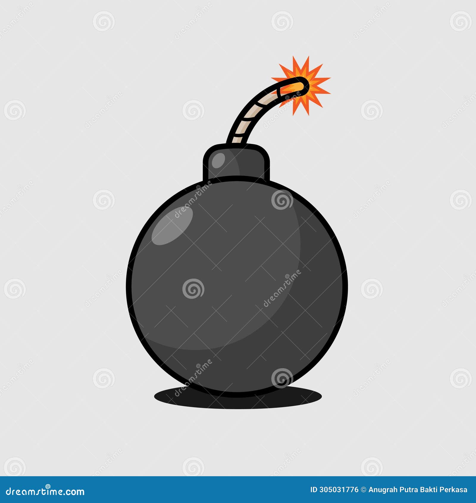 Ball Bomb Enemy stock vector. Illustration of face, gaming - 305031776