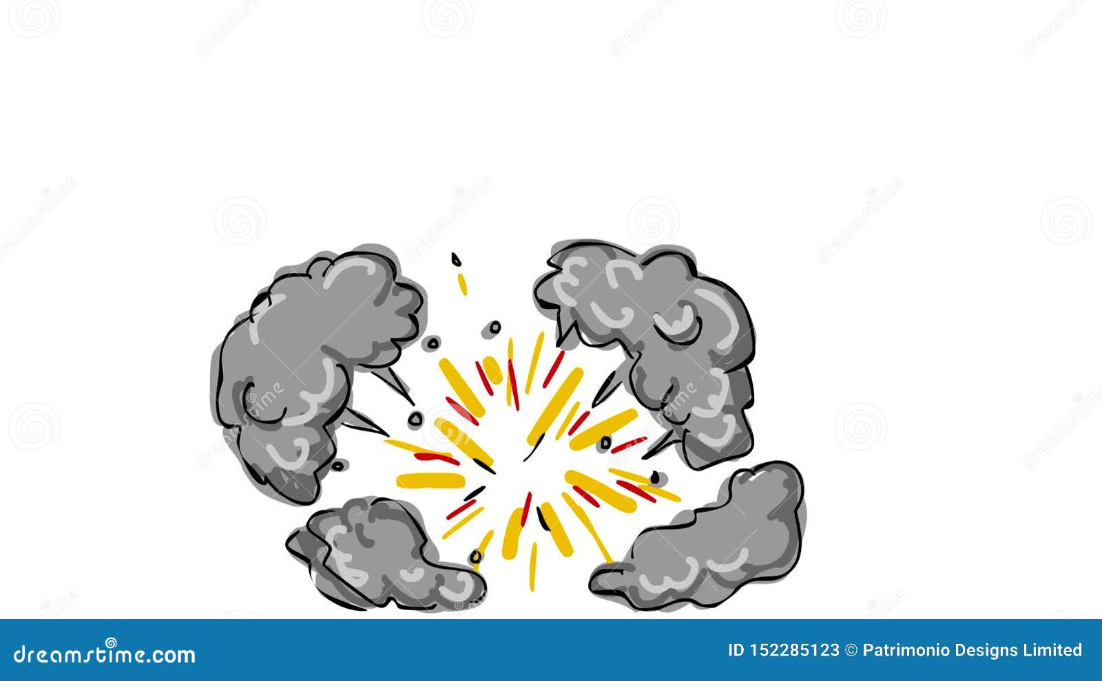 Explosion Animation Drawing