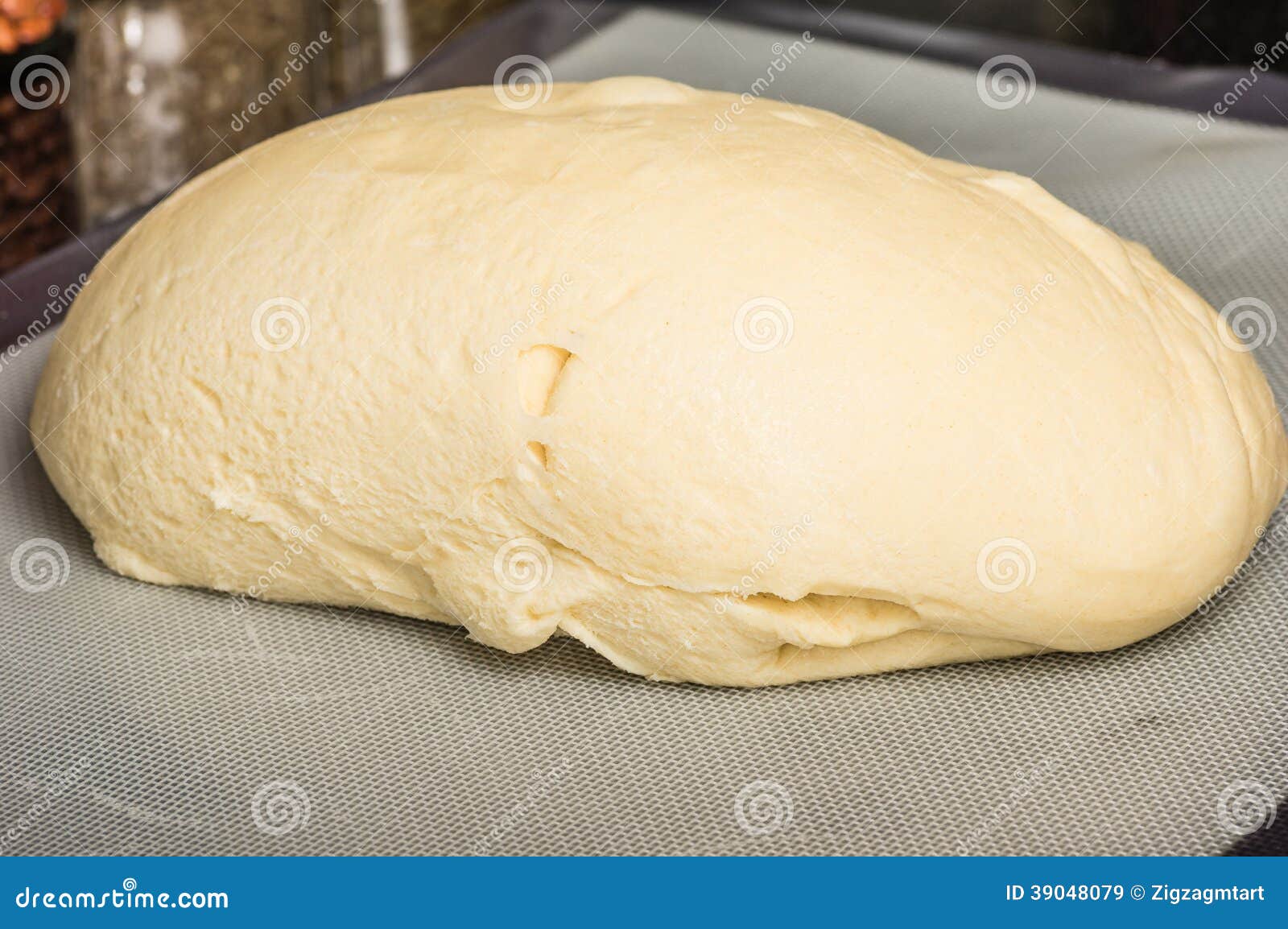Ball of Bread Dough for Making Bread Stock Image - Image of nutrition ...