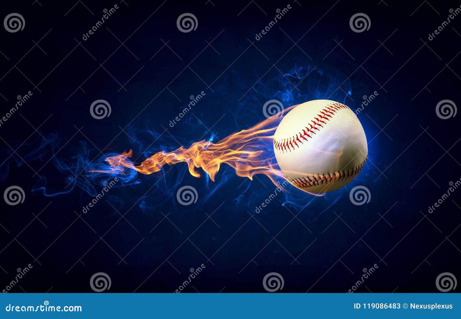 Ball burning in fire stock illustration. Illustration of ball - 119086483