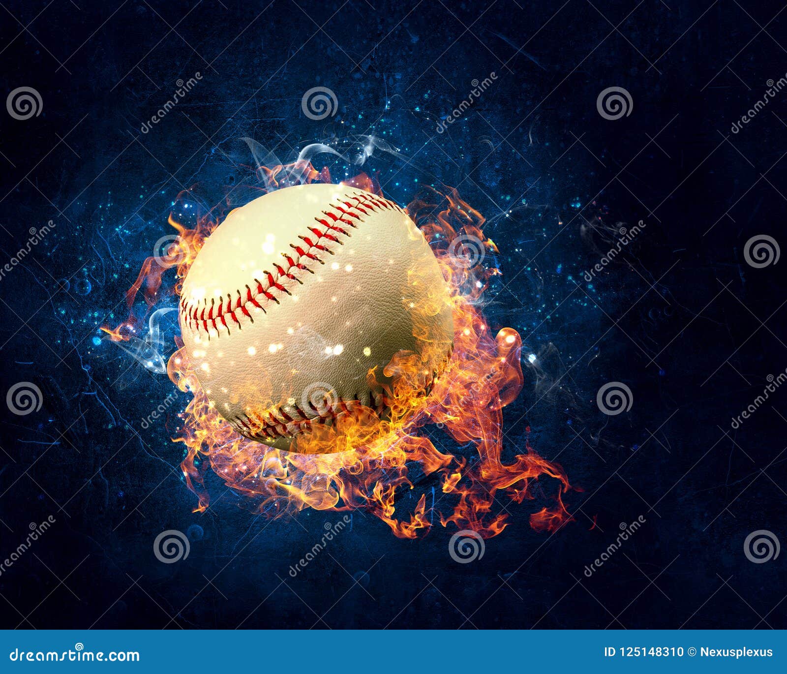 Ball burning in fire stock photo. Image of close, catch - 125148310