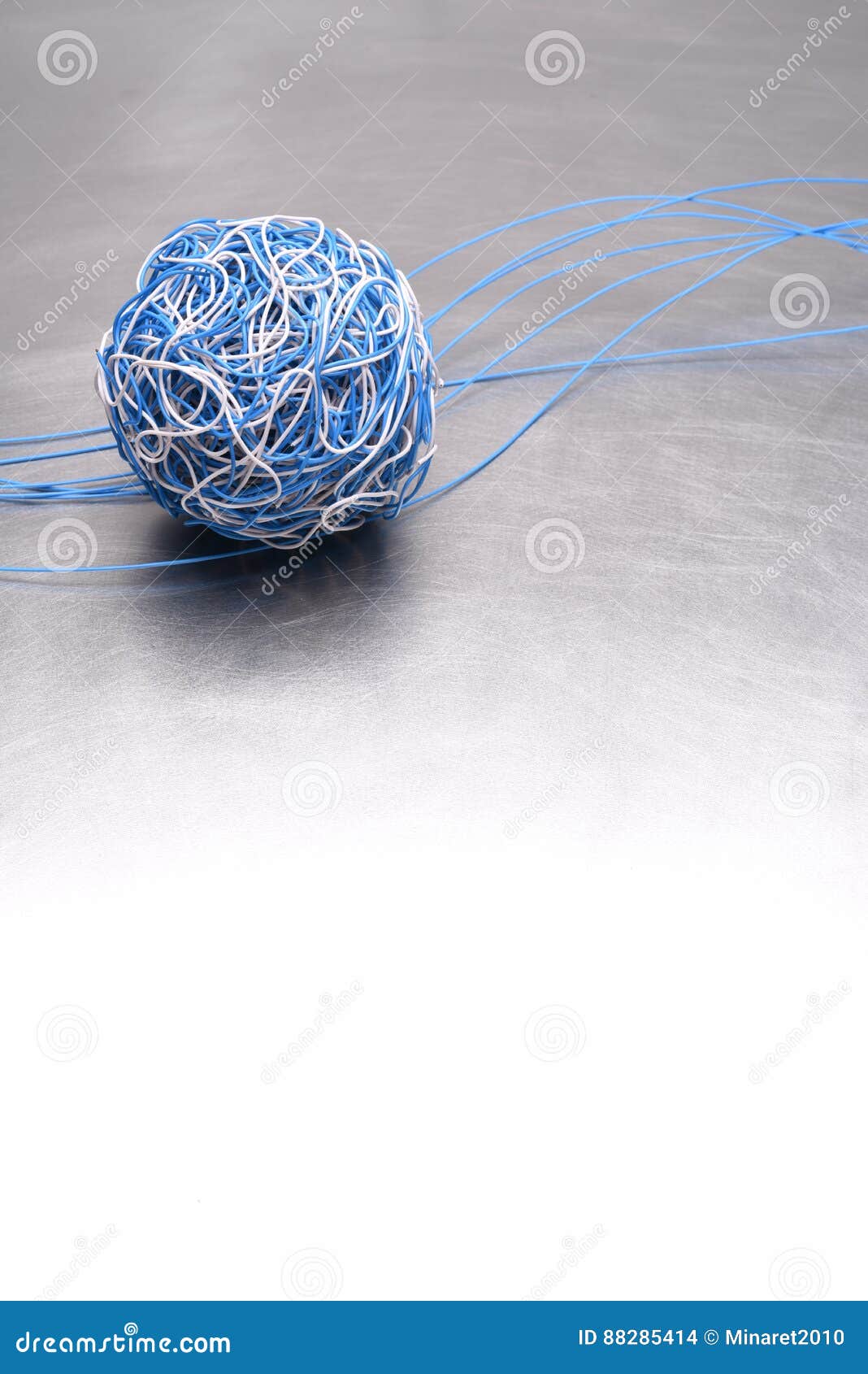 Ball of Cable Global Network Stock Photo - Image of ball, wires: 88285414