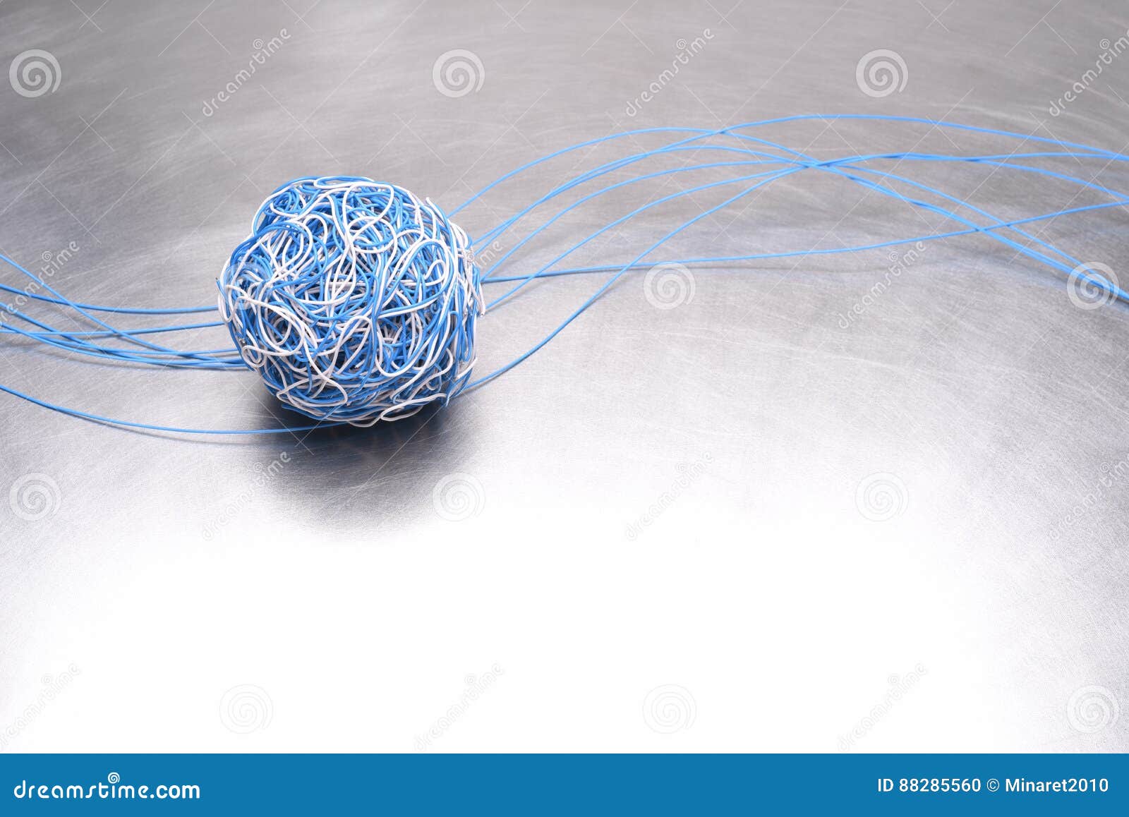 Ball of Cable Global Network Stock Photo - Image of connection ...