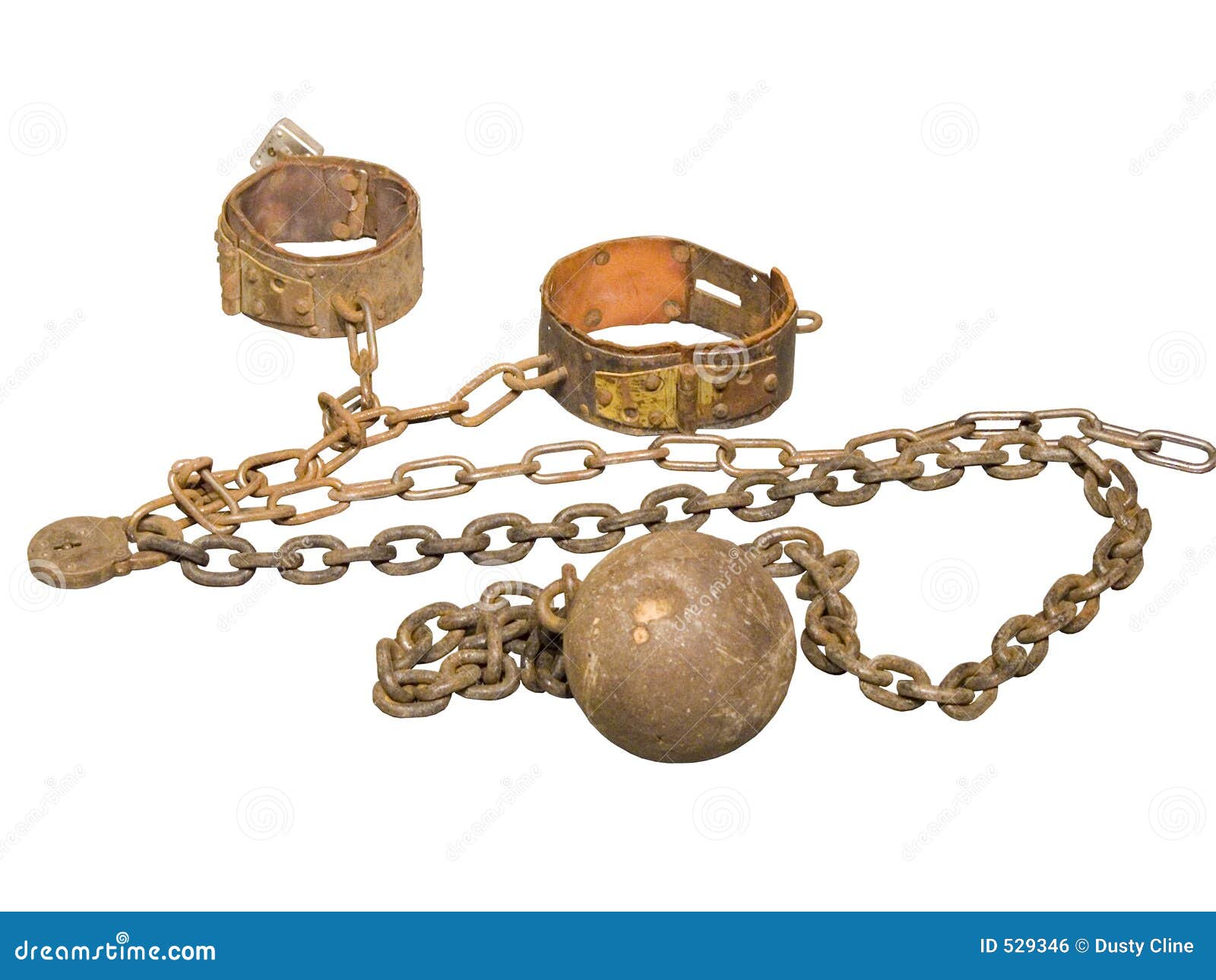 Ball and Chain stock photo. Image of restrains, isolated - 529346